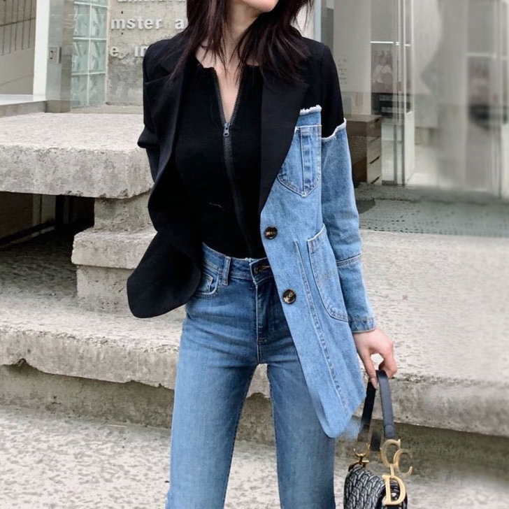 Duo Denim Blazer Jacket – BASSO